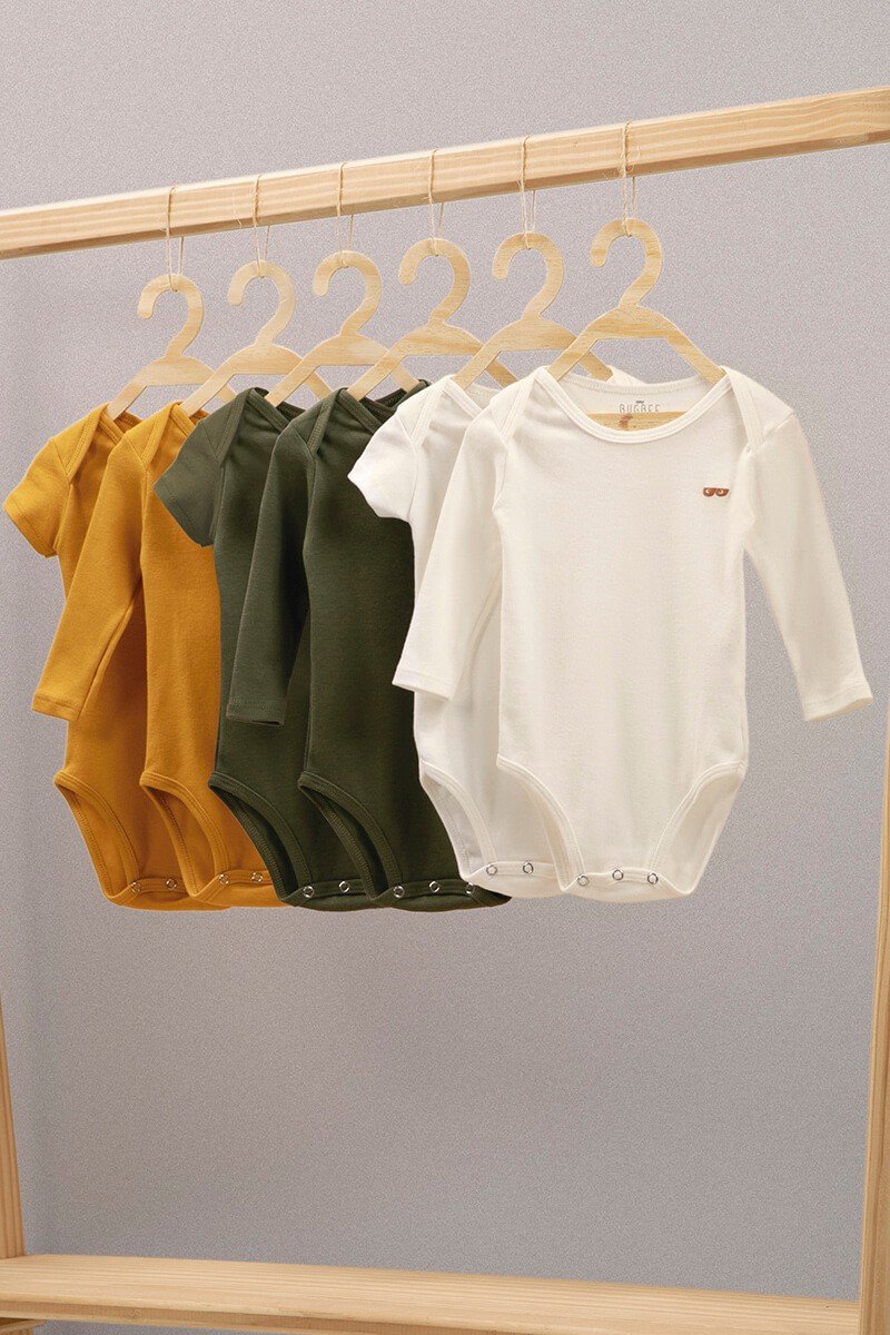 Body Bebê Genderless em Suedine