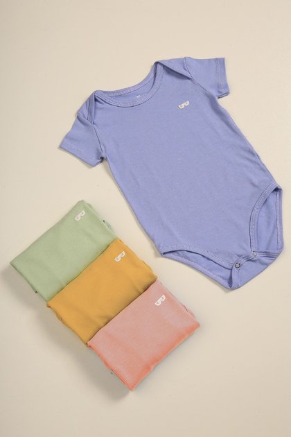 Body Genderless Bebê em Cotton