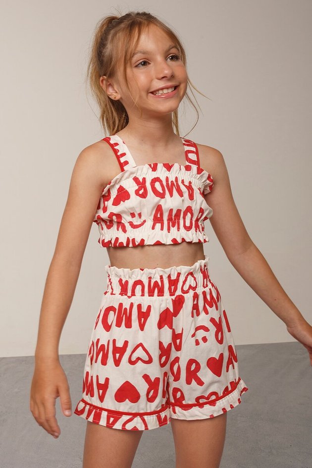Conjunto Infantil Menina Amor